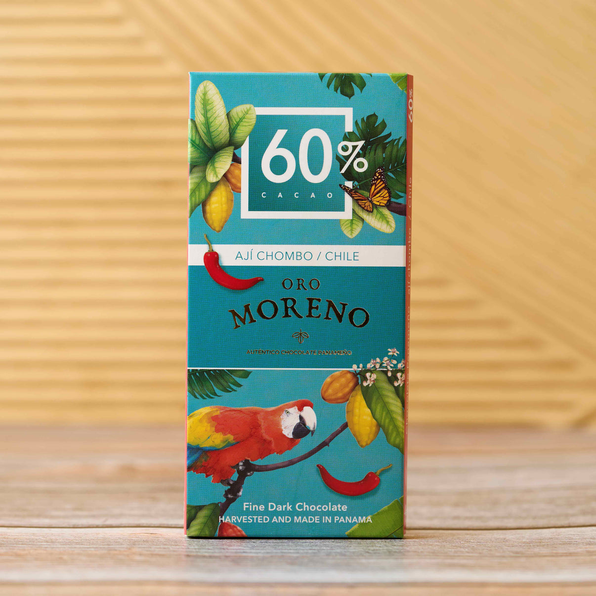 BARRA DE CHOCOLATE CON AJÍ CHOMBO 60% CACAO – Oro Moreno Panamá