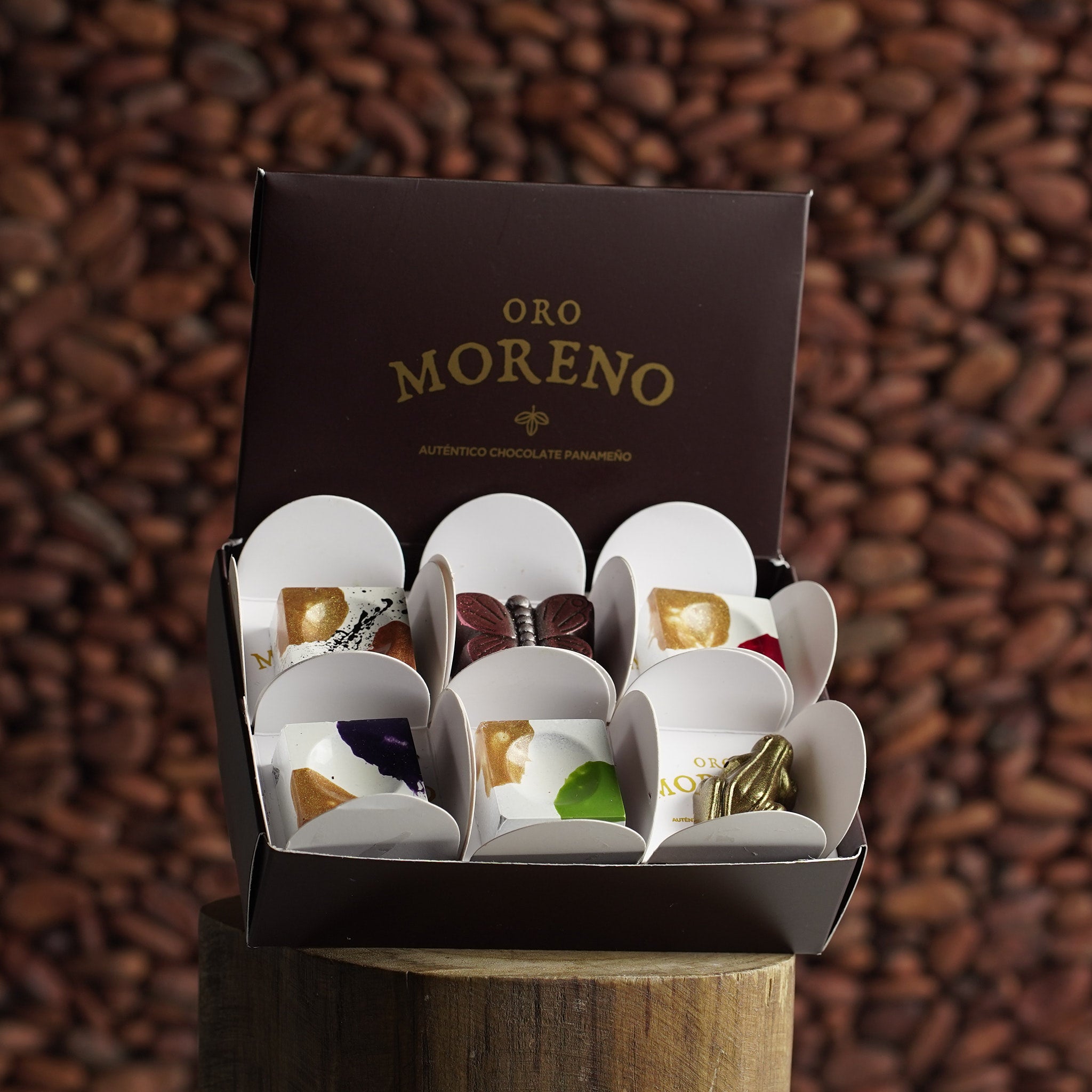 CAJA DE 6 BOMBONES SIN AZÚCAR – Oro Moreno Panamá
