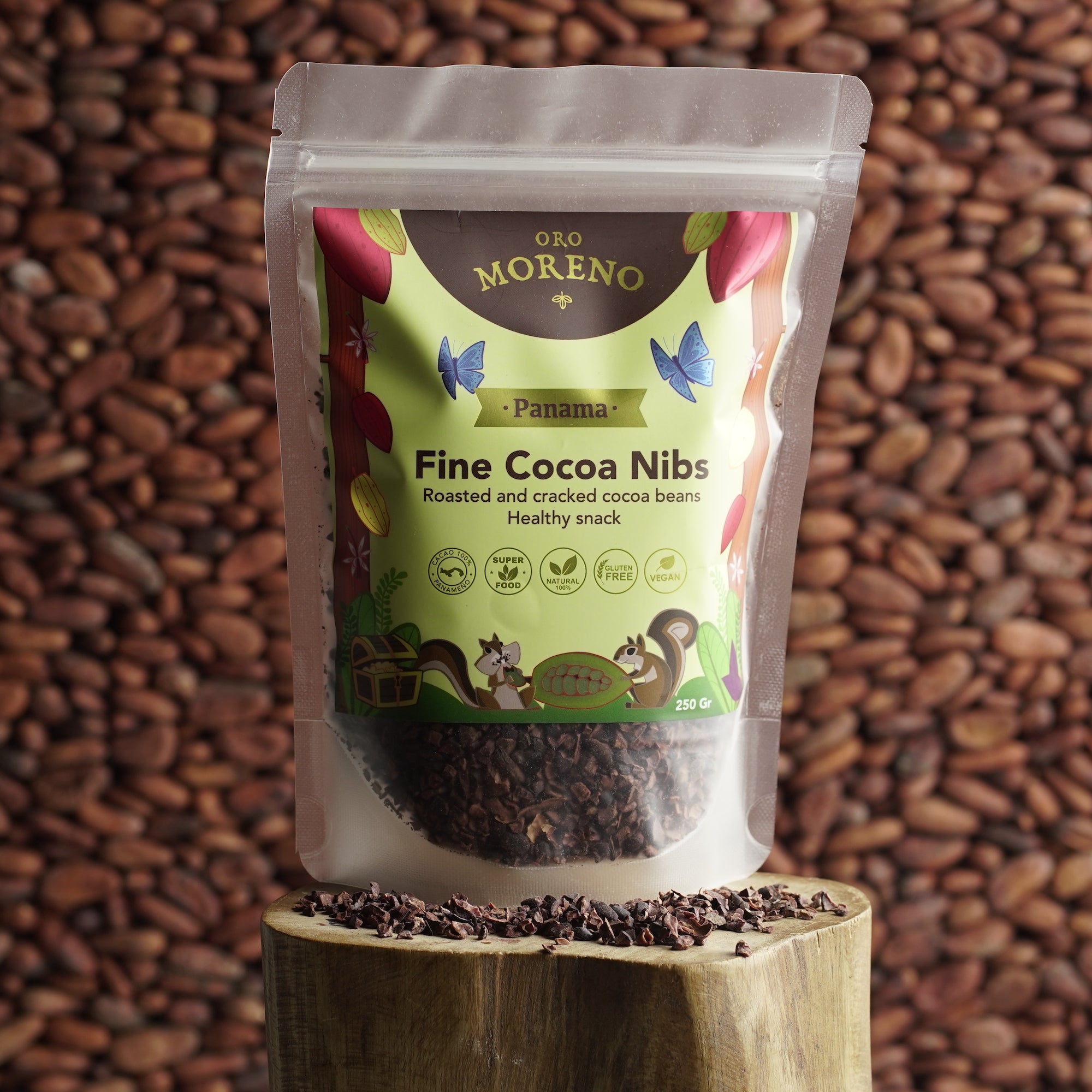 NIBS DE CACAO PANAMEÑO (Fine Cocoa Nibs) – Oro Moreno Panamá